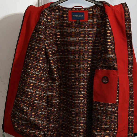 Pendleton | Jackets & Coats | Nwt Red Pendleton Ladies Hooded Rain ...